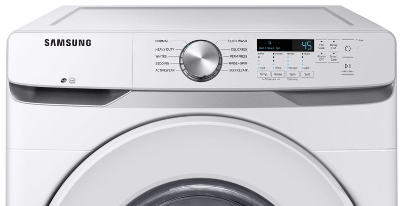 Samsung 5.2 Cu. Ft. Front-Load Washer - White - Stackable - WF45T6000A | MN